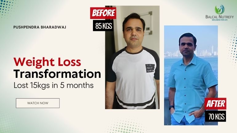 Transformation Story of Pushpendra | Lost 15kgs in 5 months